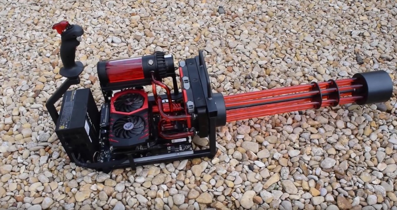Case Mod Friday: Custom Minigun Gaming PC | ThinkComputers.org