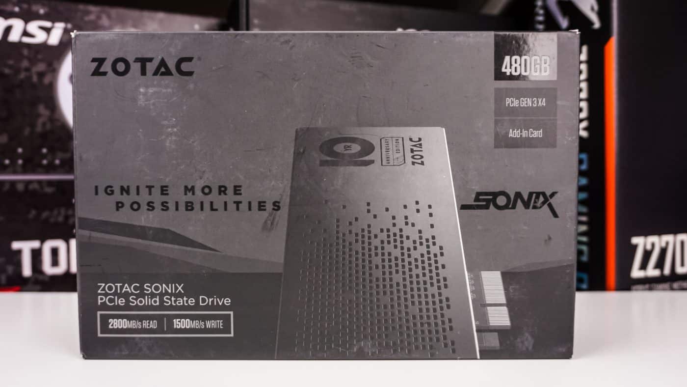Zotac 10 Year Anniversary Sonix 480GB PCIe Solid State Drive Review ...