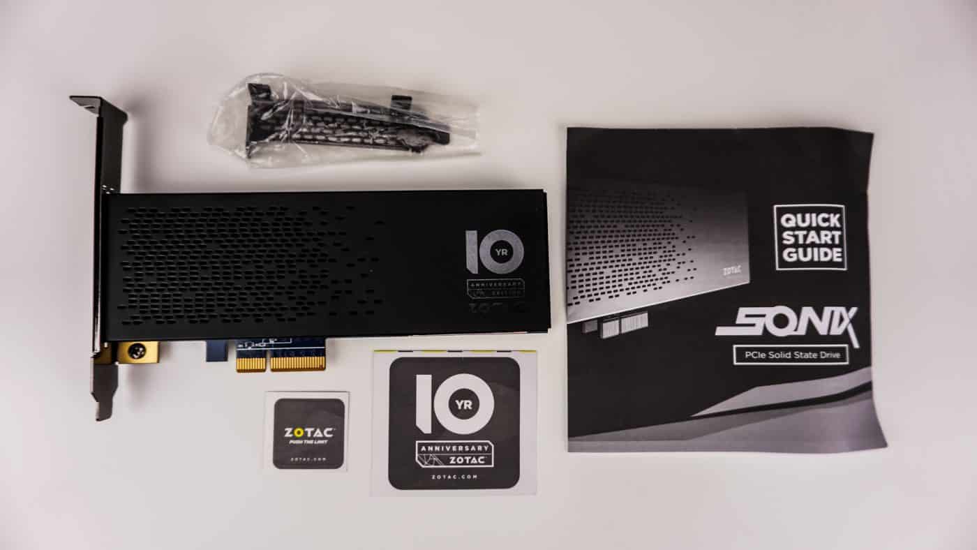 Zotac 10 Year Anniversary Sonix 480GB PCIe Solid State Drive Review ...