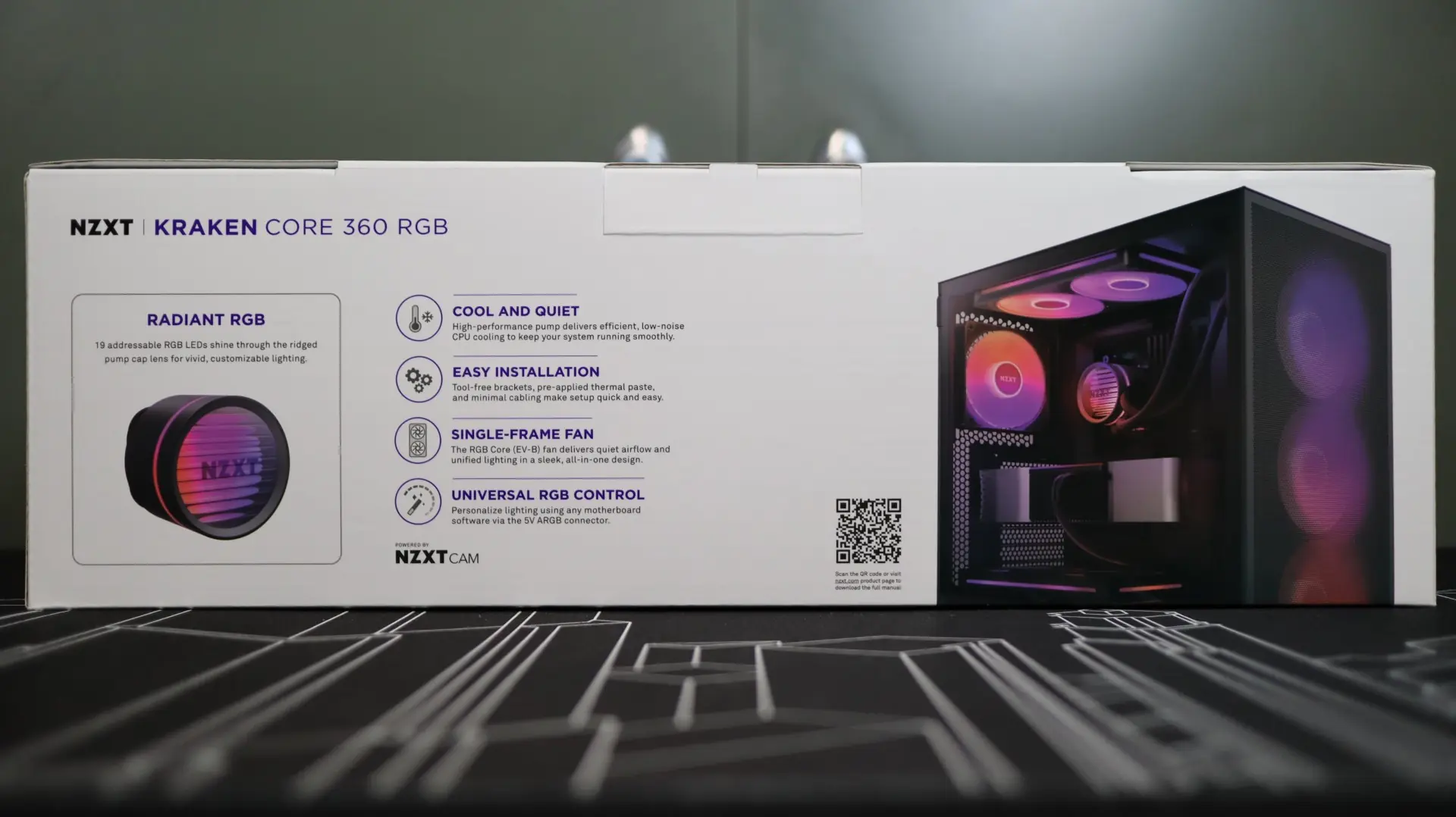 NZXT Kraken Core 360 RGB Liquid CPU Cooler Review | ThinkComputers.org