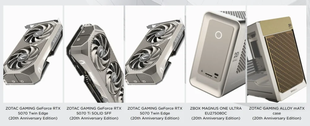 ZOTAC Marks 20 Years with Stunning RTX 50-Series Anniversary Graphics ...